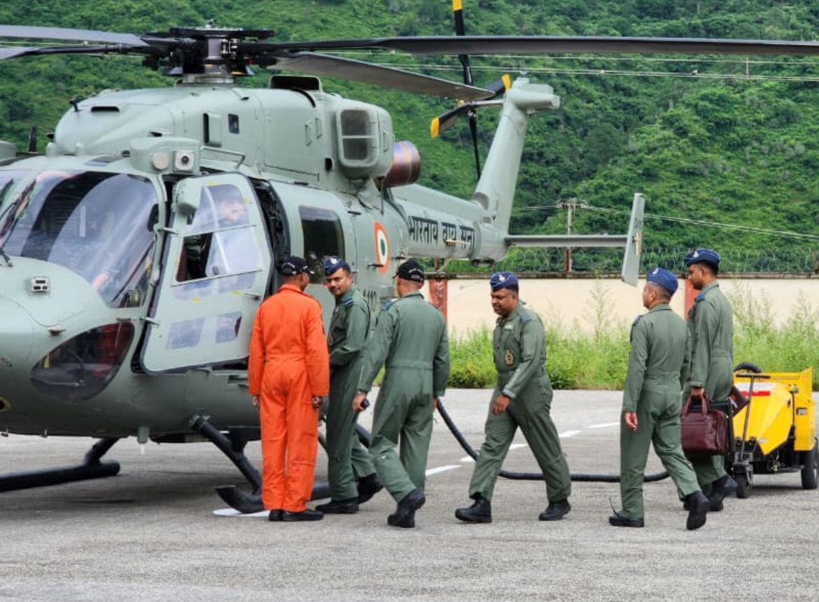 Air Marshal B Manikantan Reviews Rescue Efforts in Flood-Hit Uttarakhand