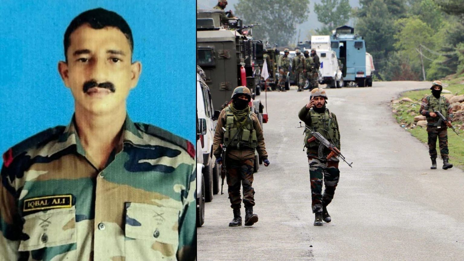 Indian Army Pays Tribute to Havildar Iqbal Ali Who Laid Down His Life in Kupwara