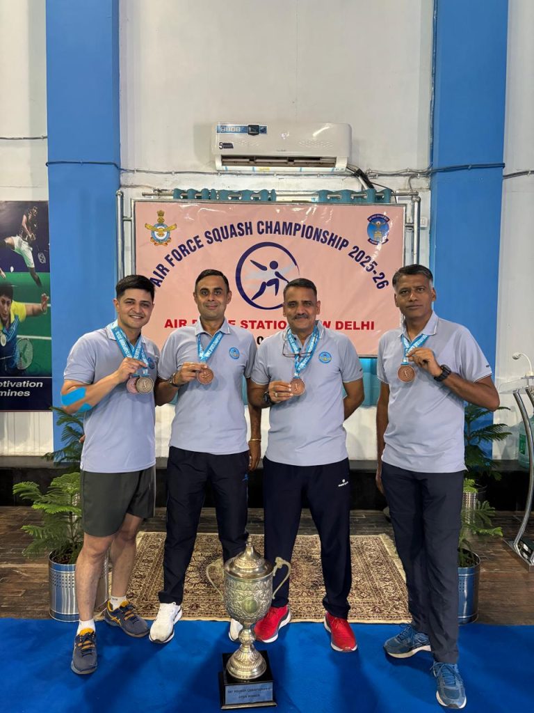 Indian Air Force Squash Championship Concludes with Stellar Performances at Air Force Station Delhi