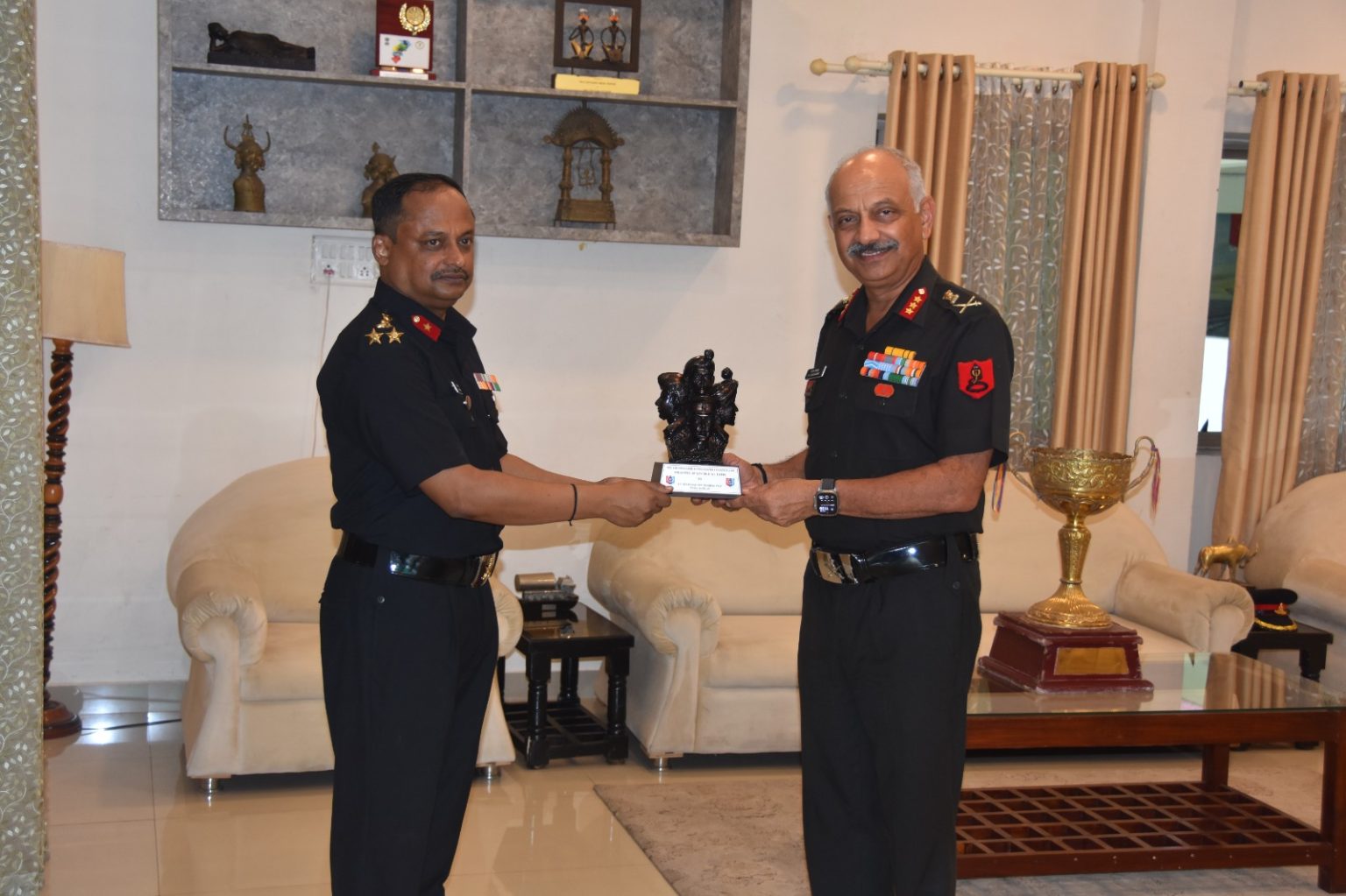 Lt Gen PS Shekhawat Reviews NCC Raipur HQ, Expands Flying Training for Youth Development