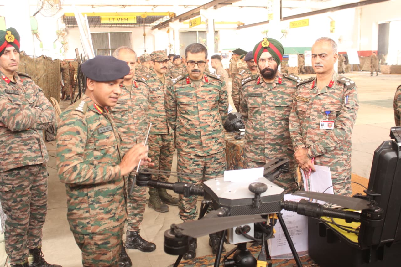 Major General Sunil Rampal Reviews Indigenous Tech at Ambala Cantt