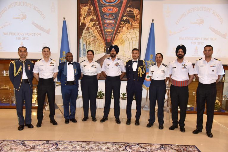 Squadron Leader Shivangi Singh Earns Qualified Flying Instructor Badge at Flying Instructors School