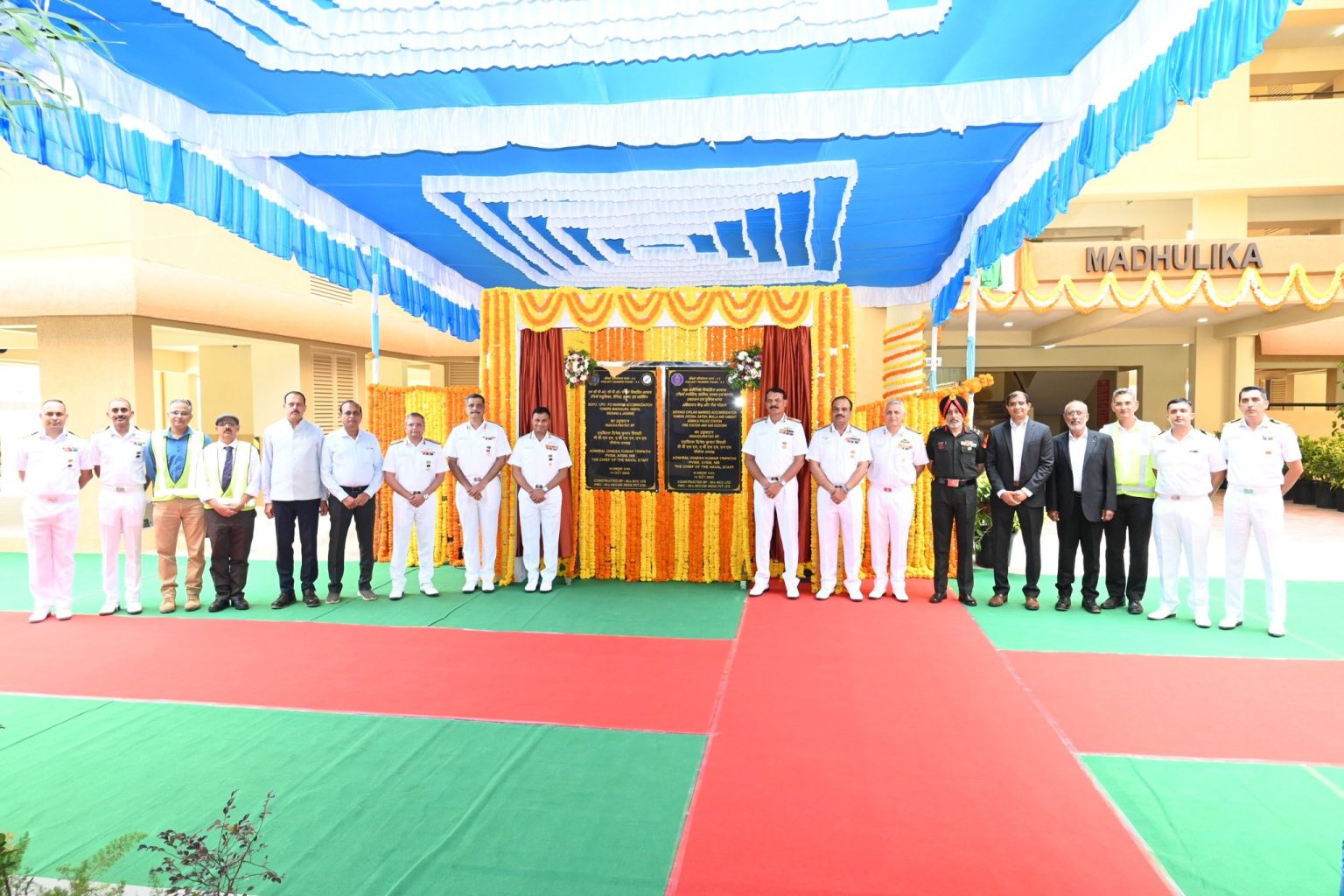 Admiral Dinesh K Tripathi Inaugurates 8 Residential Towers at Naval ...