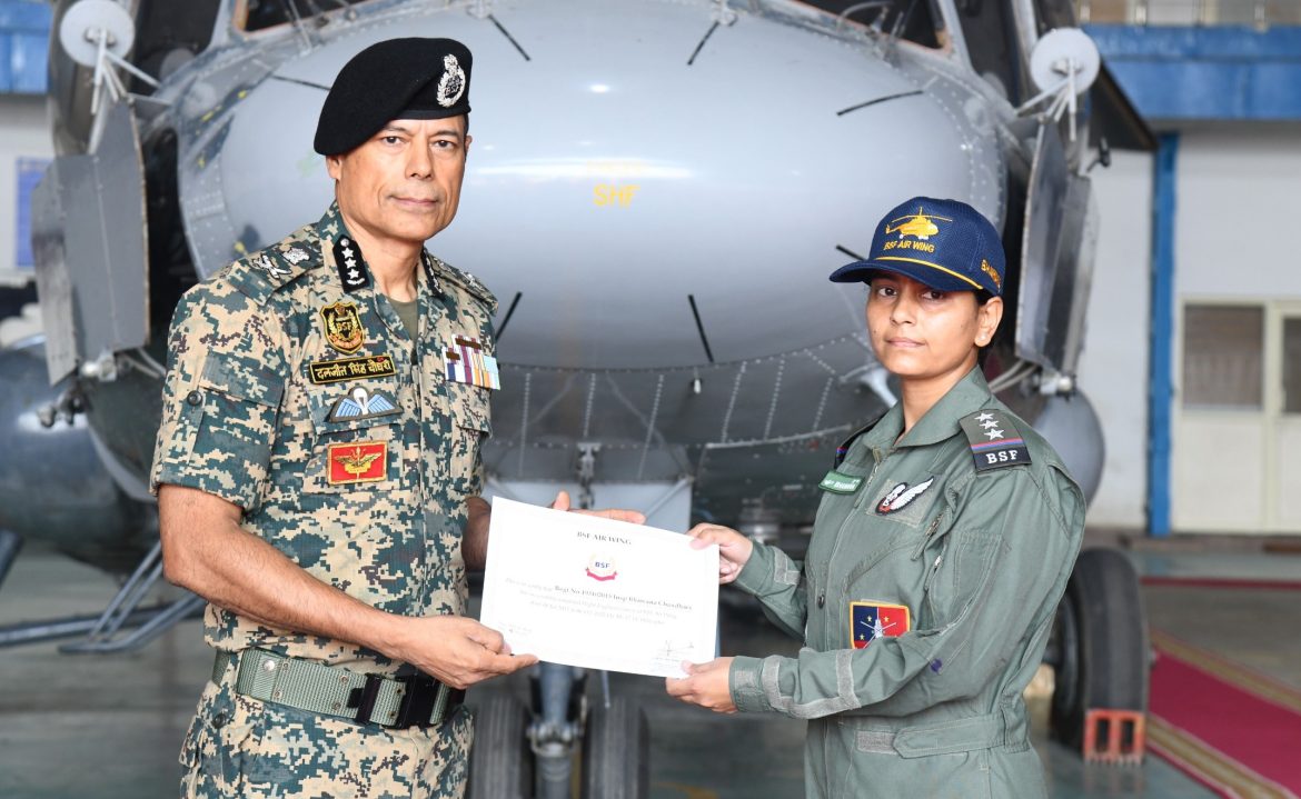 Inspector Bhawna Chaudhary Becomes BSF Air Wing’s First Woman Flight ...