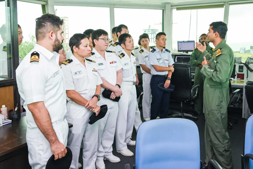 Japanese Command & Staff College Delegation Visits INS Hansa