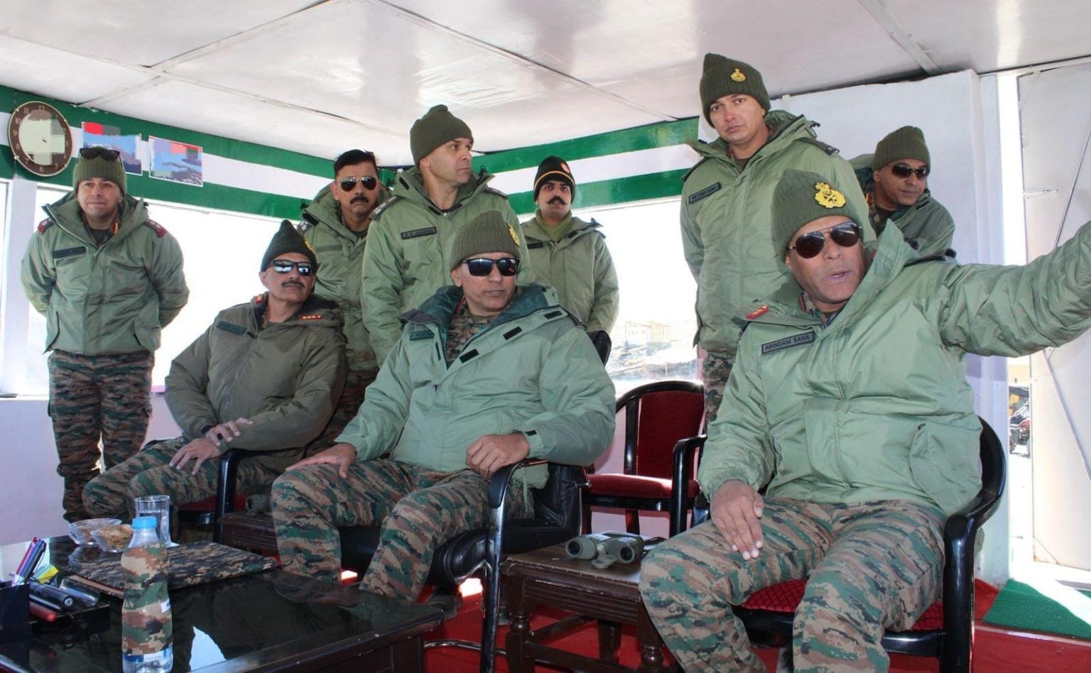 Lt Gen Pratik Sharma Visits Forward Posts in Tangtse Sector, Reviews ...
