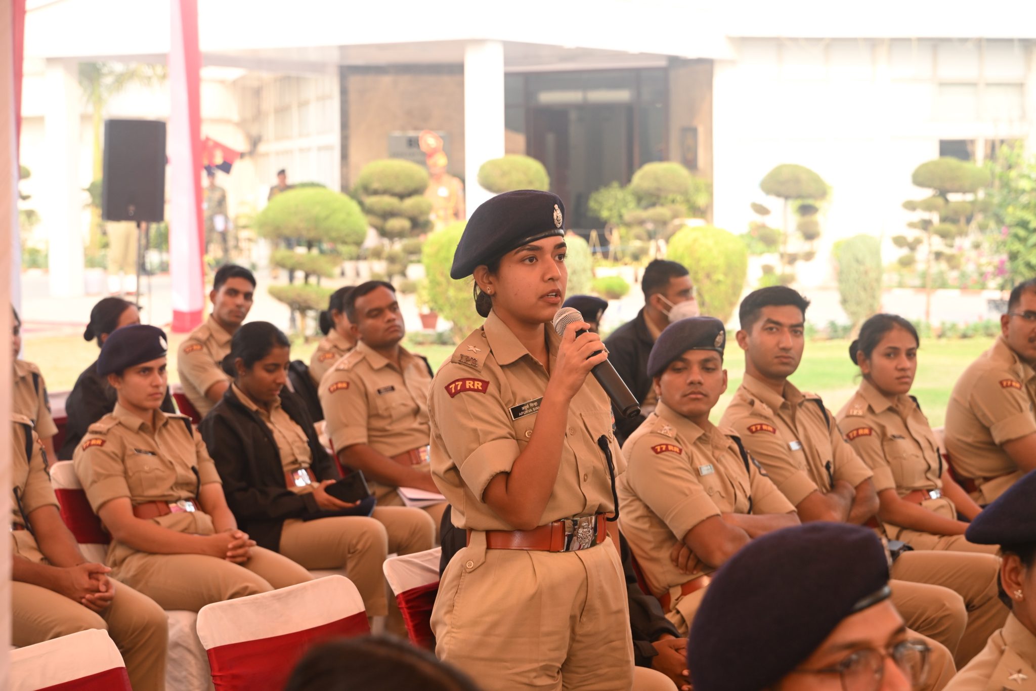 DG BSF Daljit Singh Chawdhary Interacts with IPS Officers of 74 & 77 RR ...