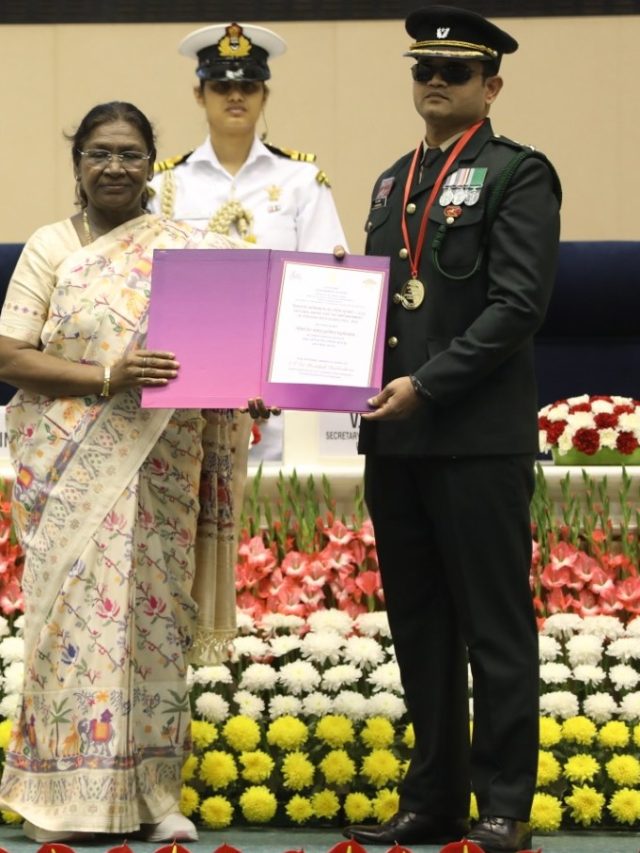 Lt Col Dwarakesh C Honoured with National Award for Persons with ...