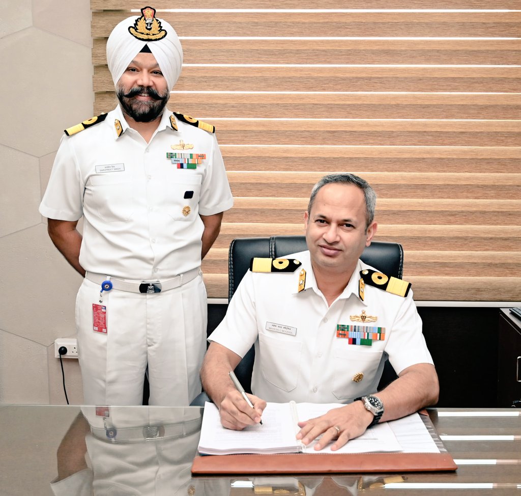 Commodore Mahesh Moudgil Assumes Charge as Chief Staff Officer ...