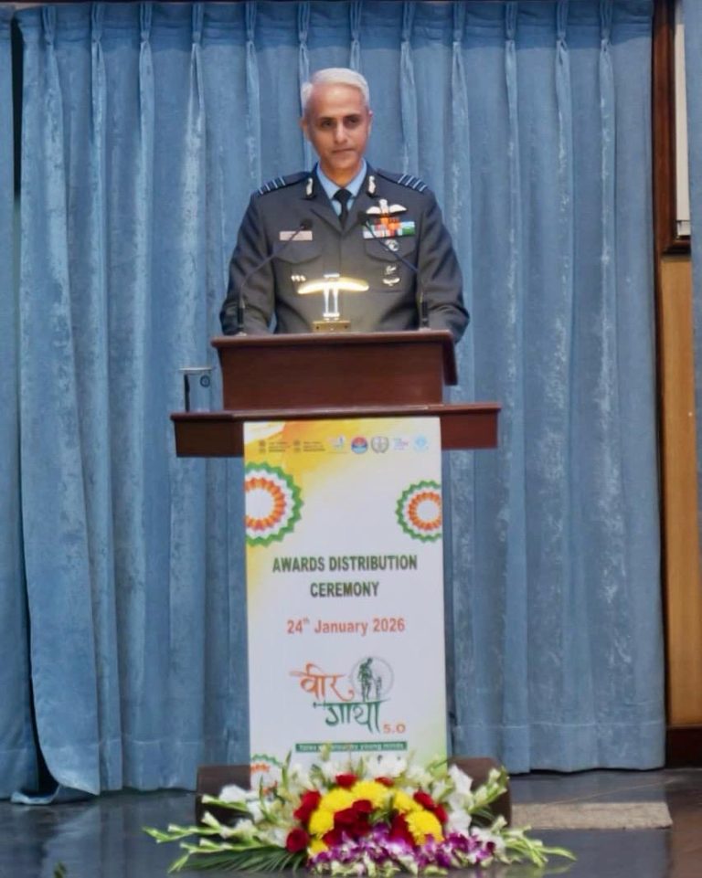 Group Captain Manish Arora Honoured for Valour at Project Veer Gatha 5.0