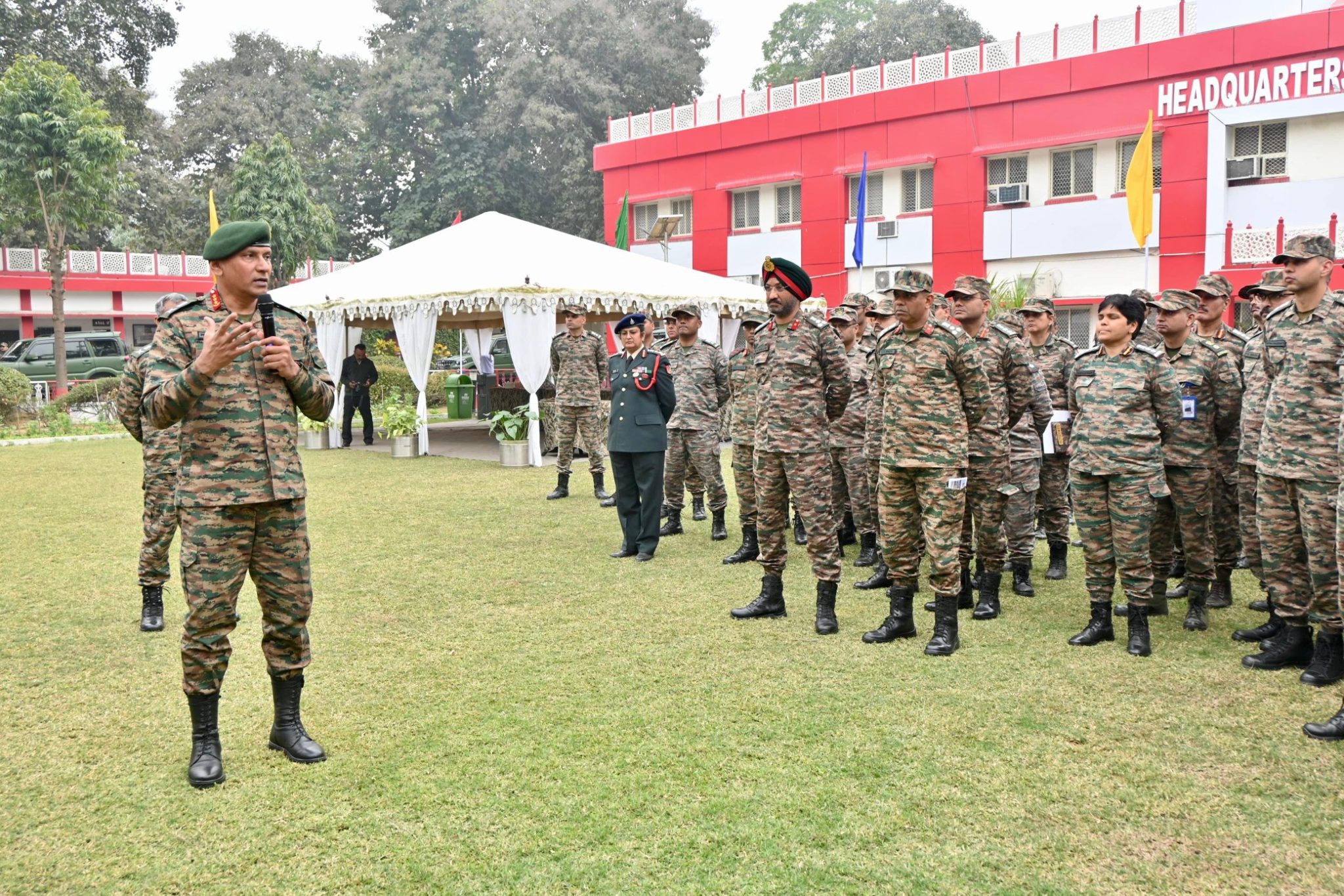 Lt Gen Pratik Sharma Reviews Operational Preparedness of Red Eagle Division