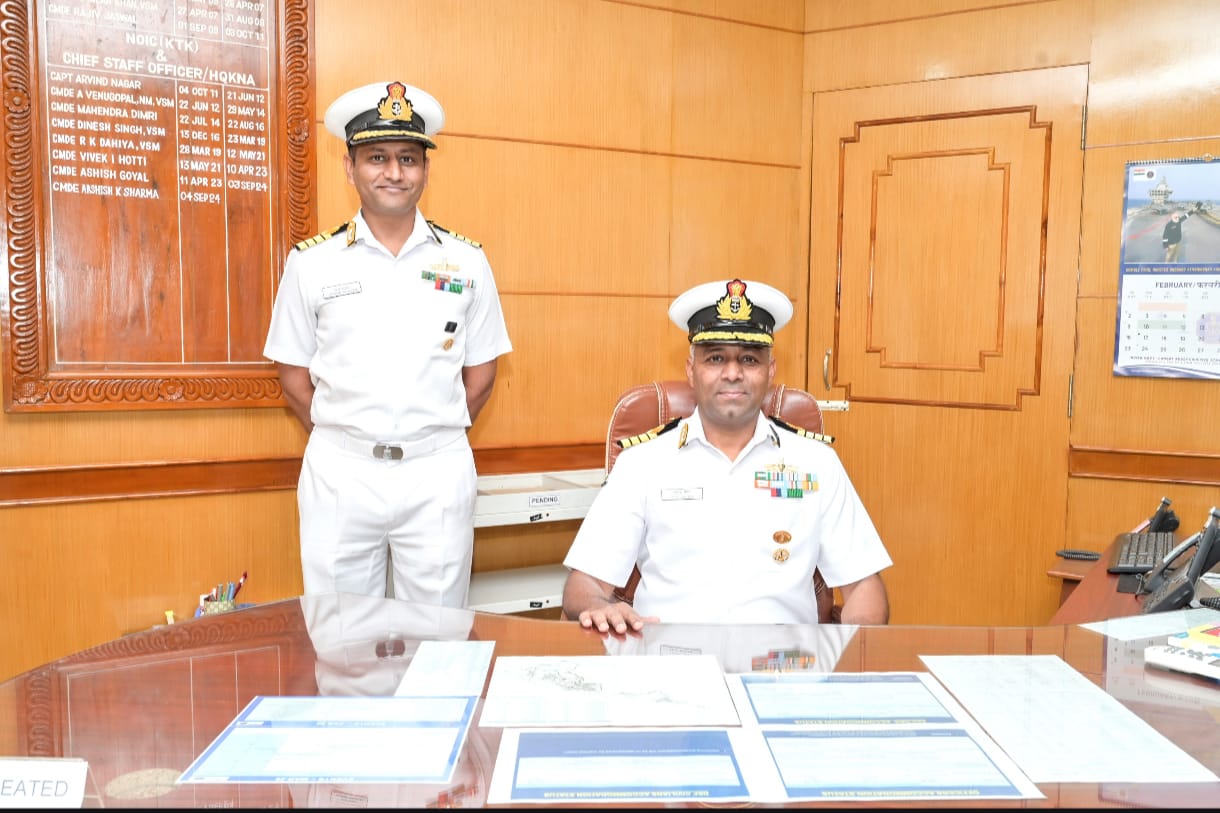 Captain Atla Mohan Assumes Charge as Naval Officer-in-Charge, Karnataka