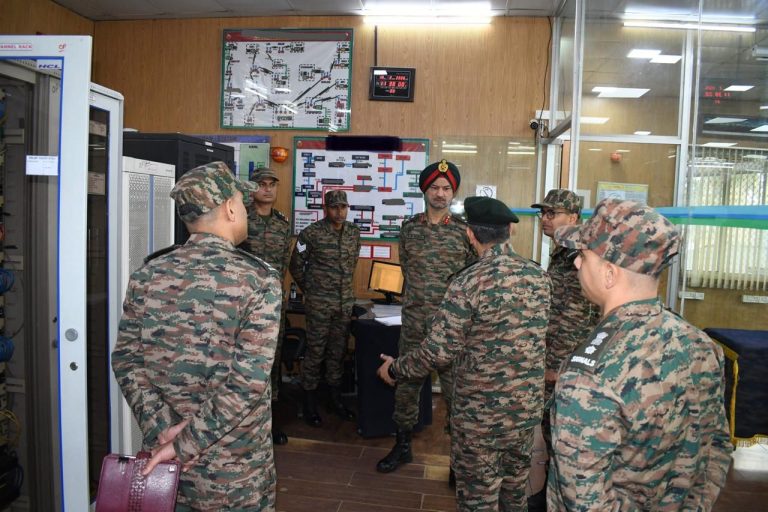 Maj Gen I S Gill Reviews Combat Readiness of Golden Fish Signallers at ...