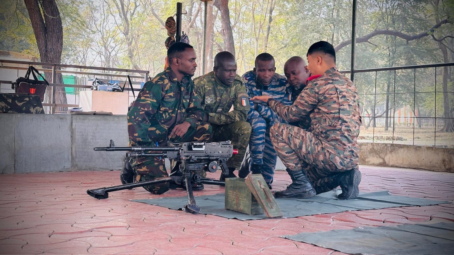 Naik Phadtare Tushar Tops MMG & AGL Course at Infantry School Mhow